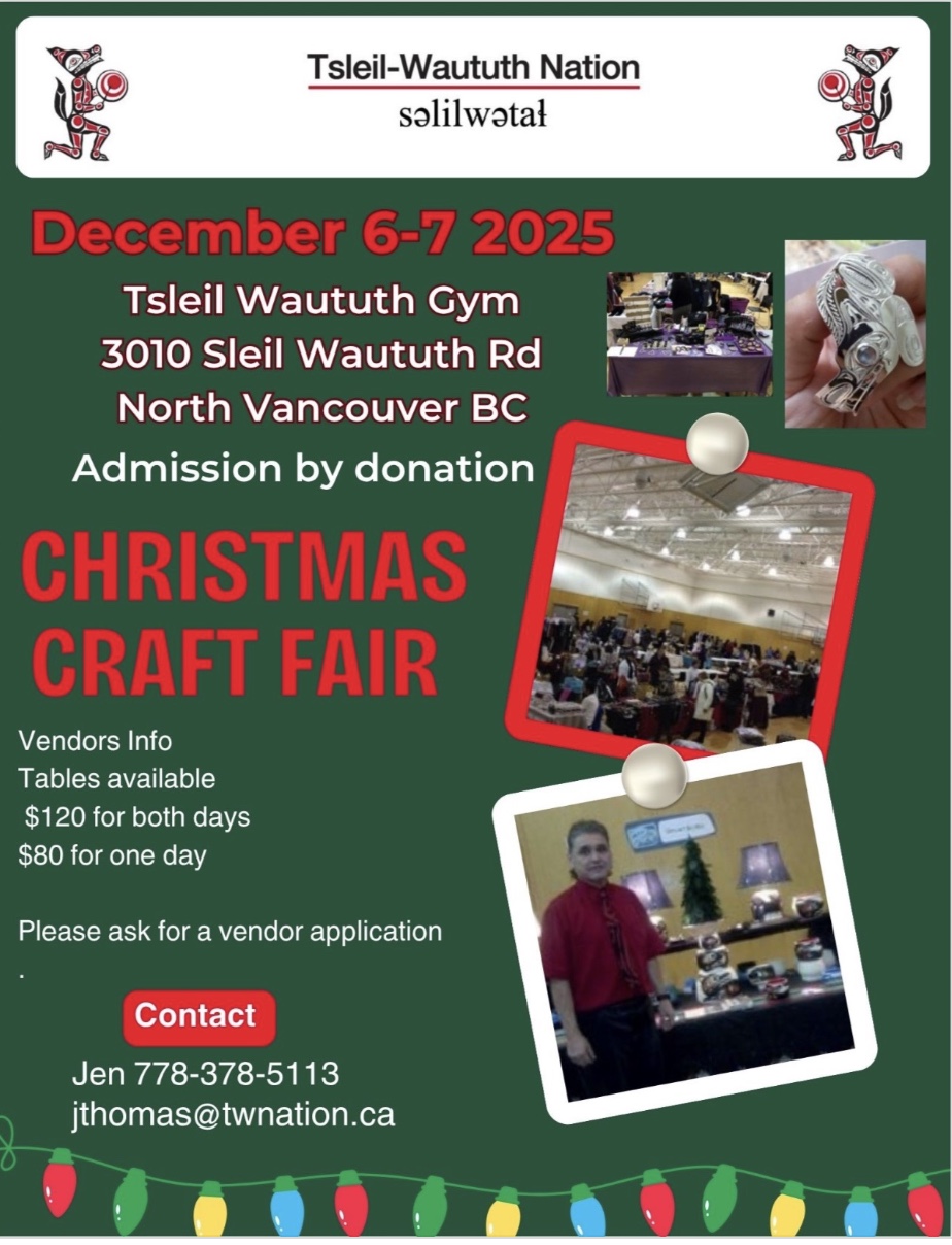Tsleil-Waututh Nation Christmas Craft Fair - Indigenous Tourism BC