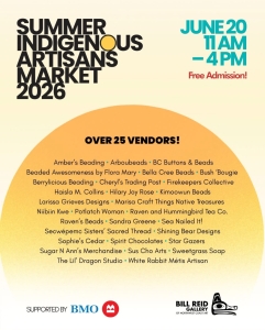 Summer Indigenous Artisans Market 2026 - Indigenous Tourism BC