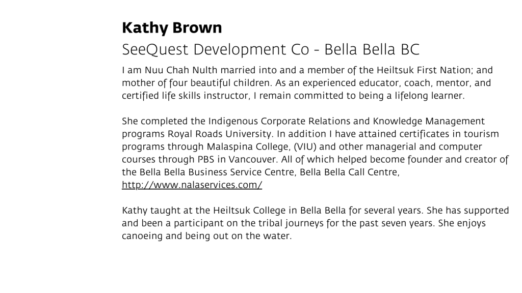 2023 ITBC BOARD OF DIRECTORS NOMINEES | Indigenous Tourism BC